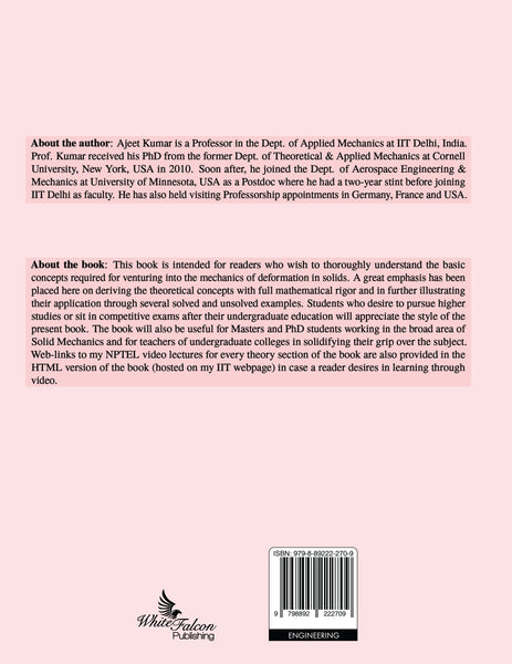 Solid Mechanics for Undergraduates - Using Vectors and Tensors – WFP Store